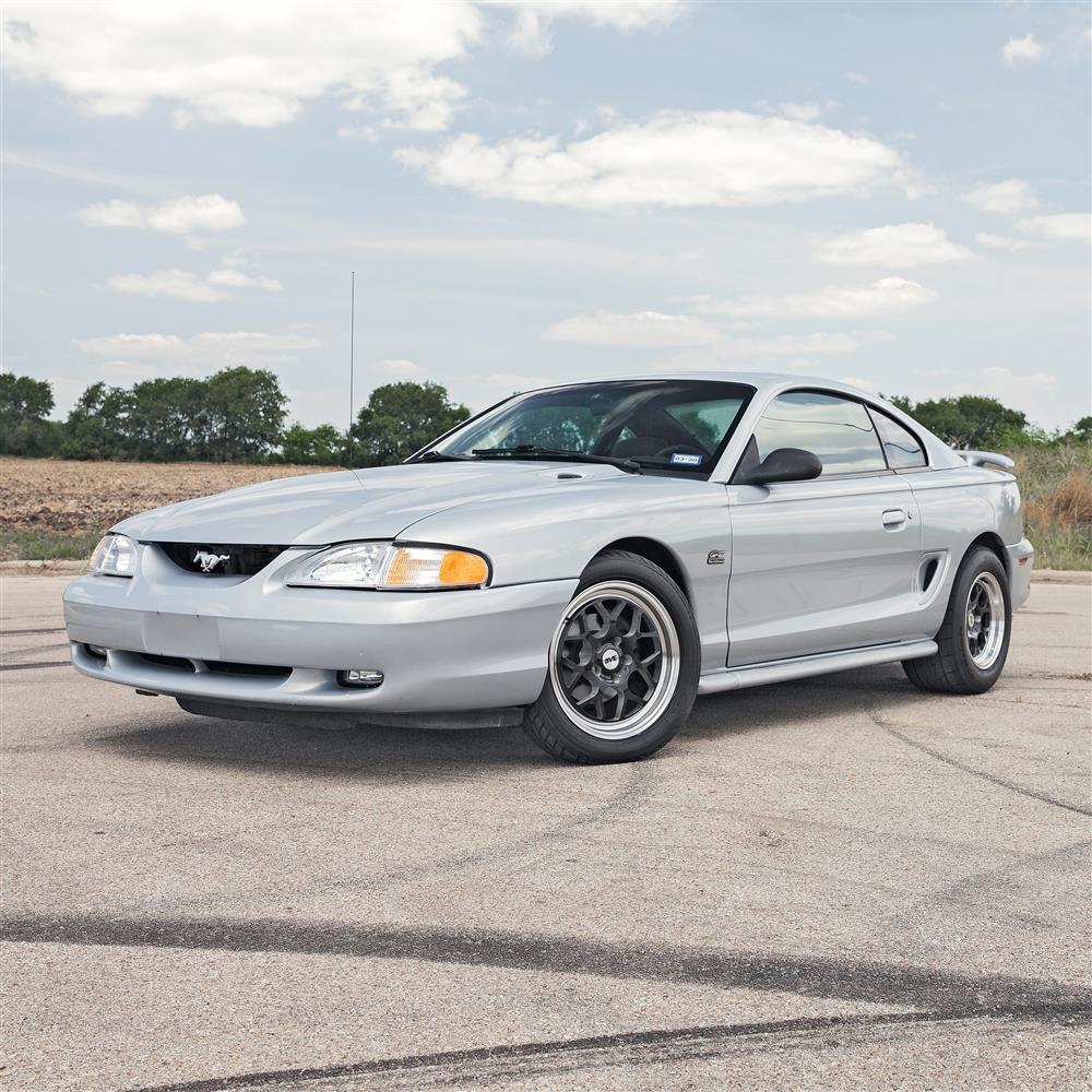 SVE Mustang Drag Comp Wheel & Tire Kit - 17x4.5 & 15x10 - Gloss Black ...