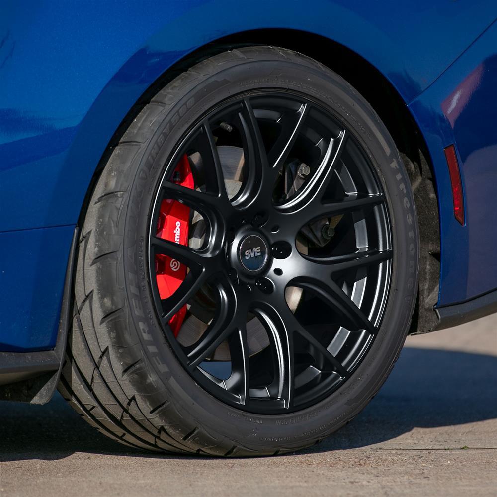 SVE Mustang Drift Wheel & Petlas Tire Kit - 19x9.5 - Flat Black (24-25)