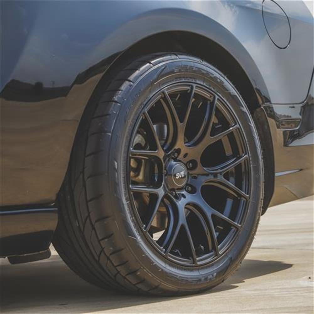 SVE Mustang Drift Wheel & Petlas Tire Kit - 19x9.5 - Gloss Black (05-14)