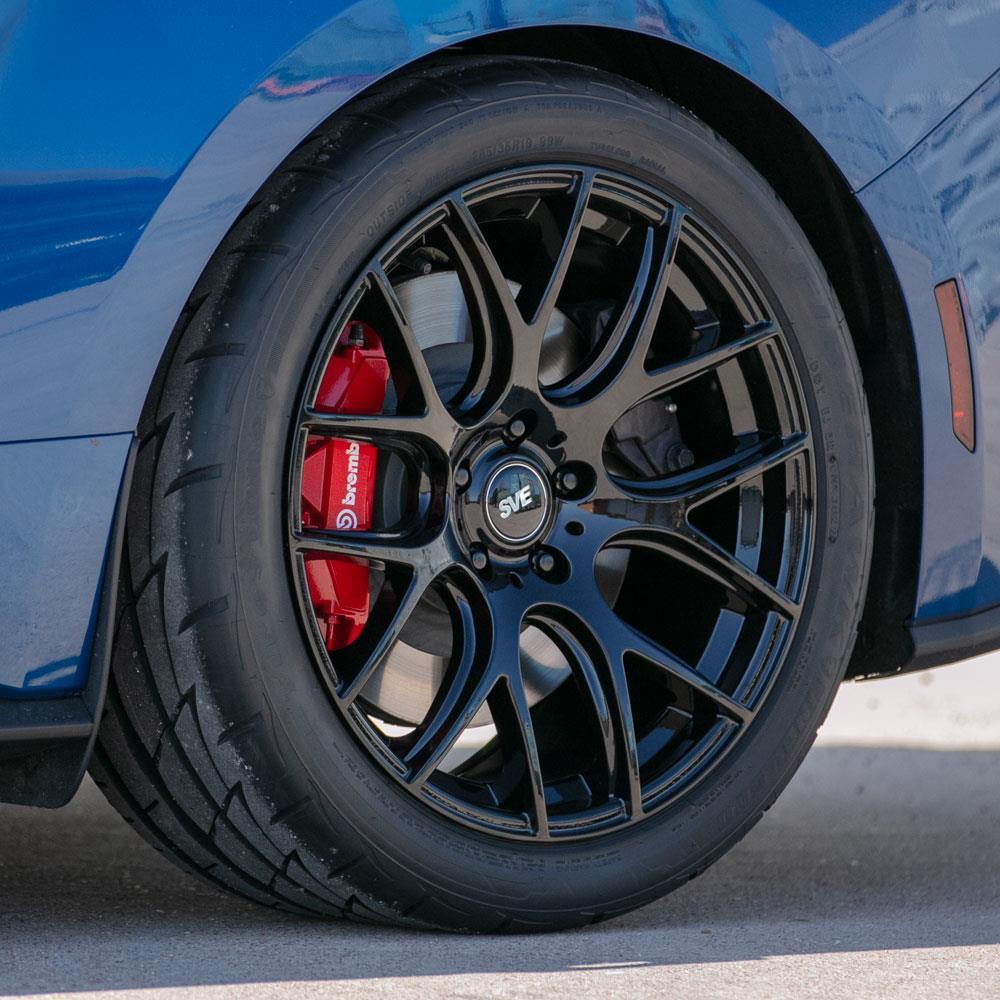 SVE Mustang Drift Wheel & Petlas Tire Kit - 19x9.5 - Gloss Black (24-25)