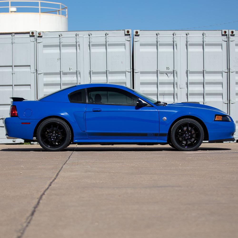 Mustang SVE FR500 Wheel & Sumitomo Kit - 18X9/10 - Black | 1994-2004