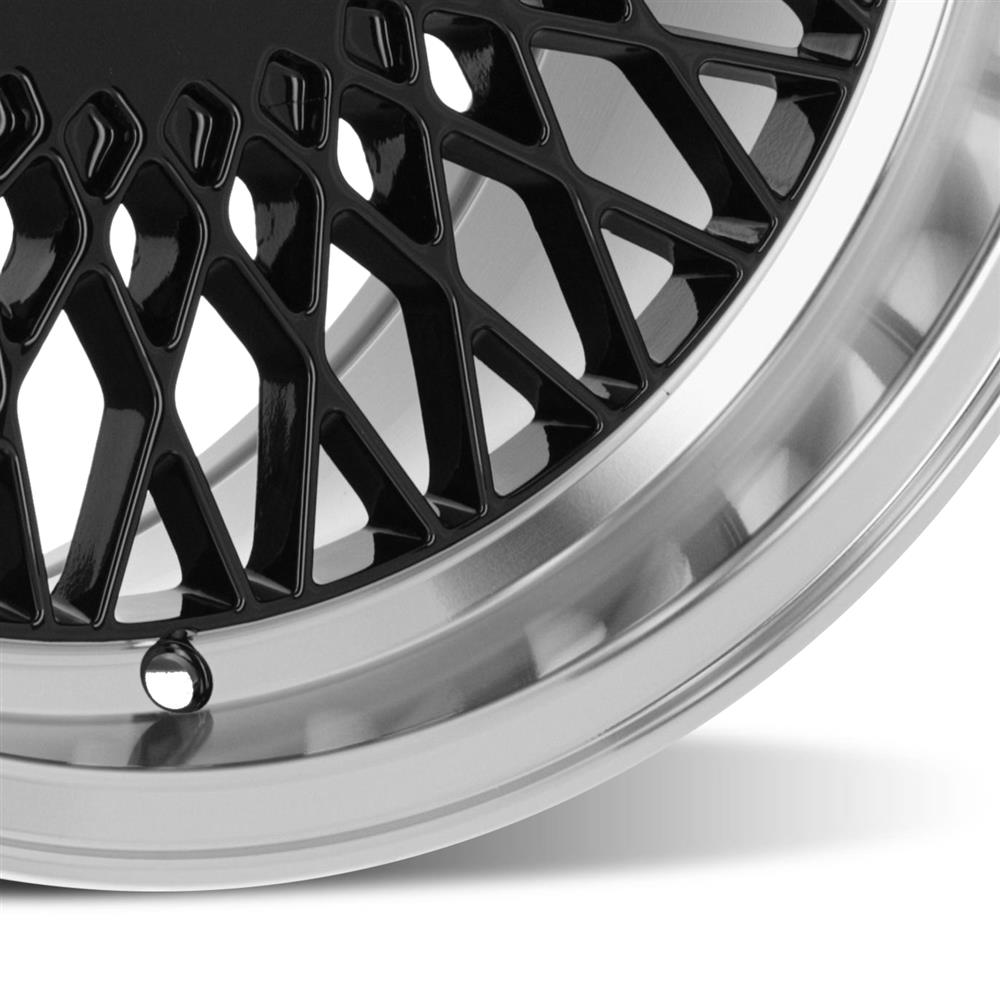 SVE Fox Body 5 Lug Mesh Wheel - Gloss Black - 17x9 | 79-93 Mustang