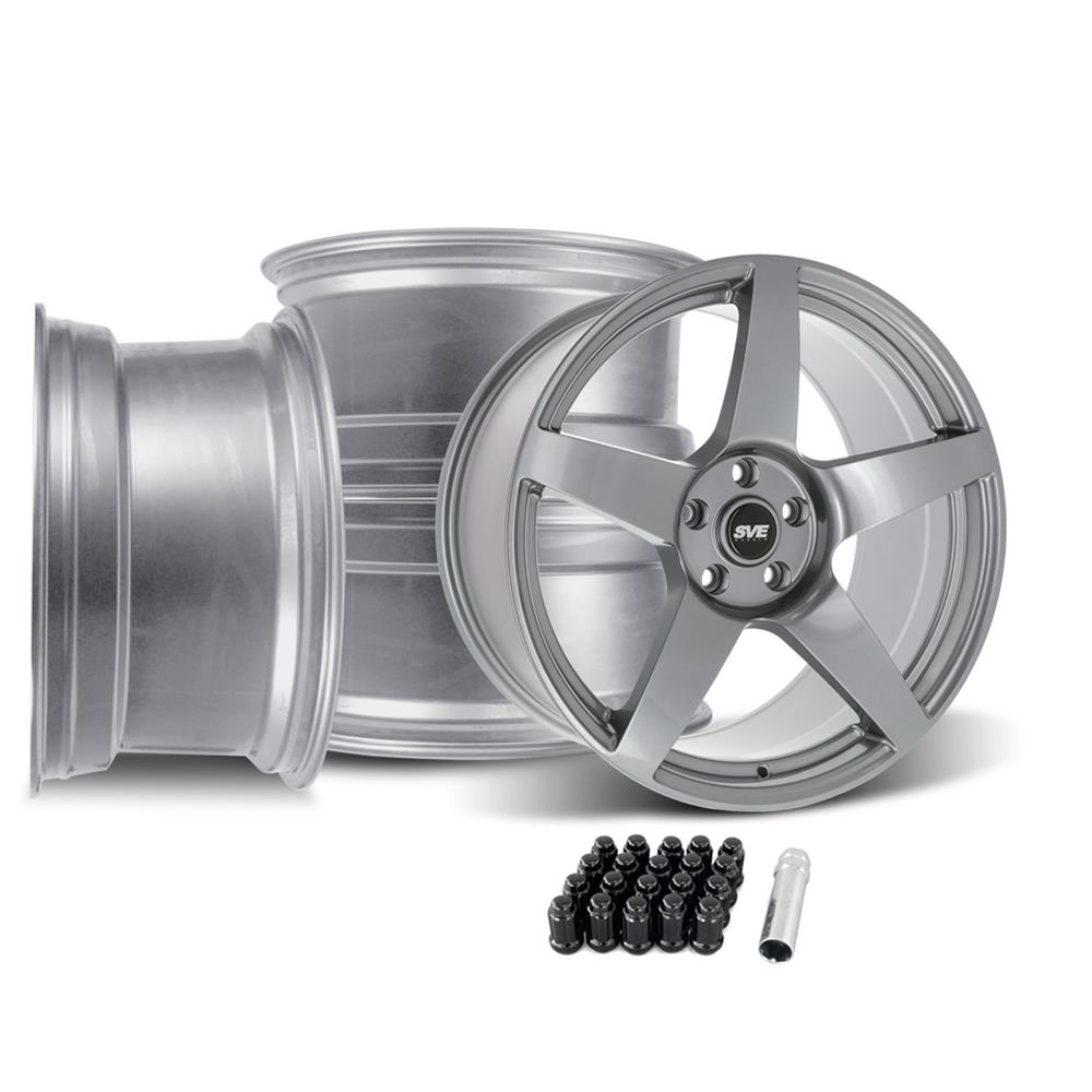 SVE Mustang R355 Wheel Kit - 19x10 - Titanium Gray (05-14)
