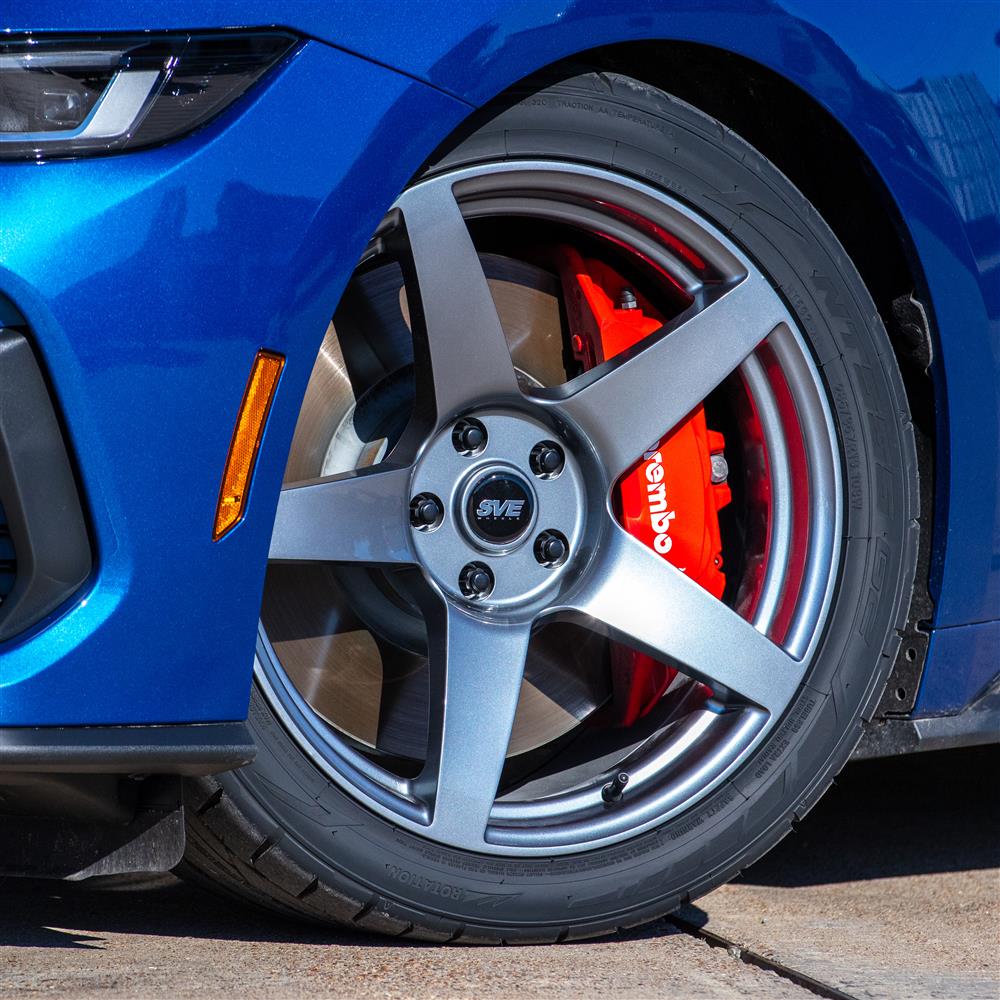 SVE Mustang R355 Wheel & Nitto Tire Kit - 19x10/11 - Titanium Gray (24-25)