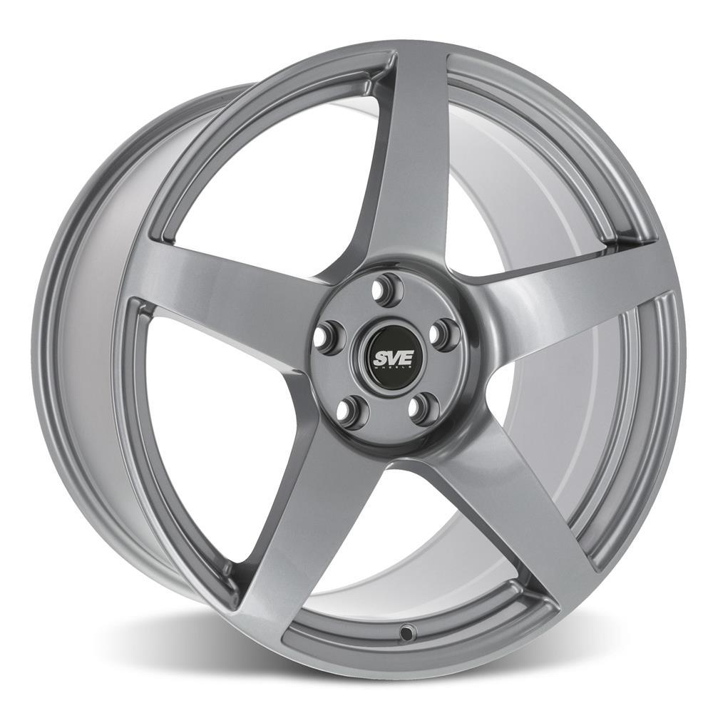 SVE Mustang R355 Wheel & Nitto Tire Kit - 19x10/11 - Titanium Gray (24-25)
