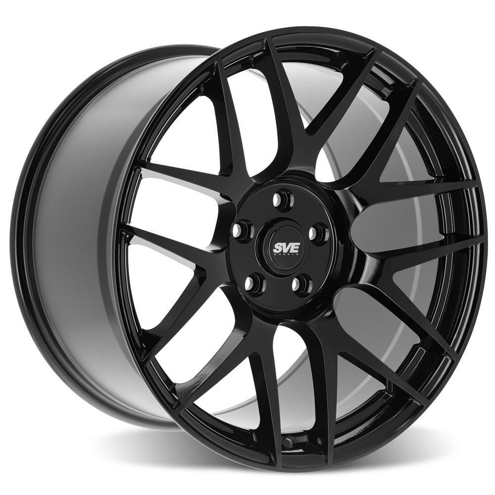 SVE Mustang R357 Wheel & Petlas Tire Kit - 19x10 - Gloss Black (15-23)
