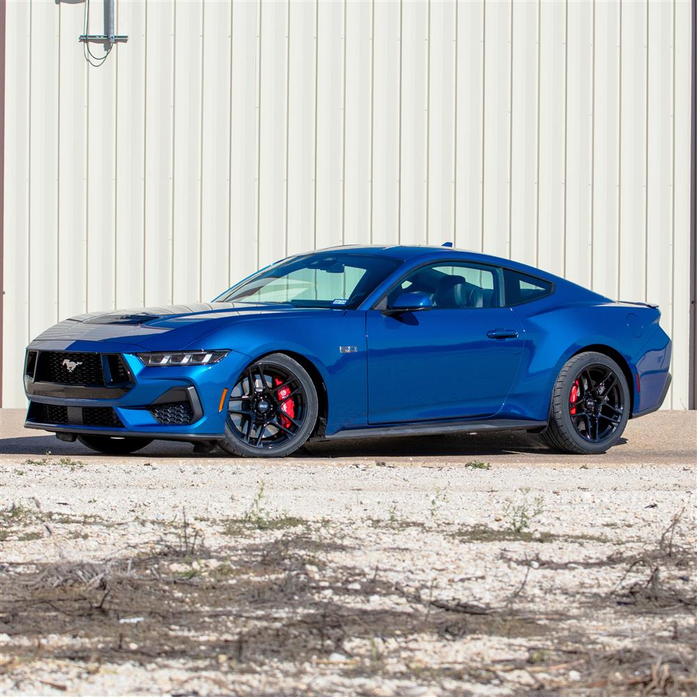 SVE Mustang S350 Wheel & Firestone Tire Kit - 19x10/11 - Gloss Black ...