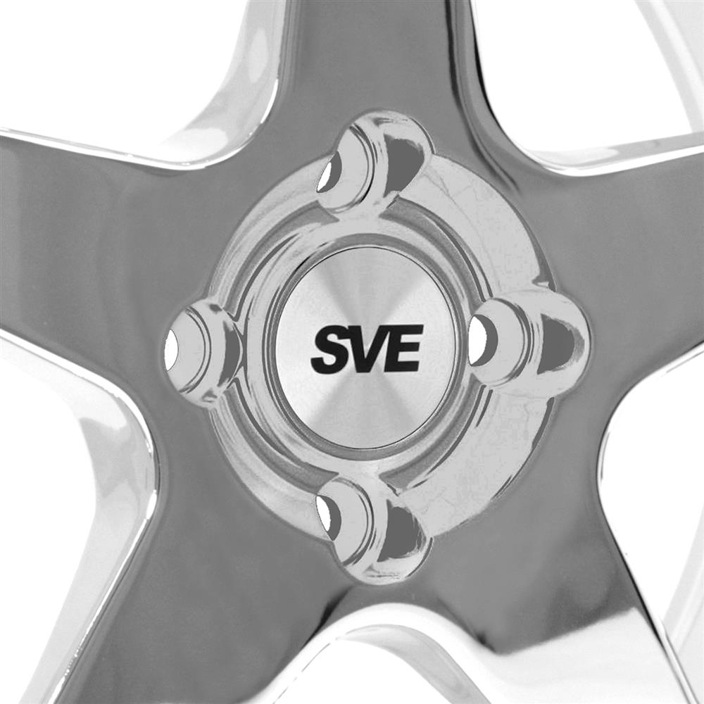 Mustang SVE Saleen SC Style 17x8/10 Wheel/Tire Kit - Chrome | 79-93
