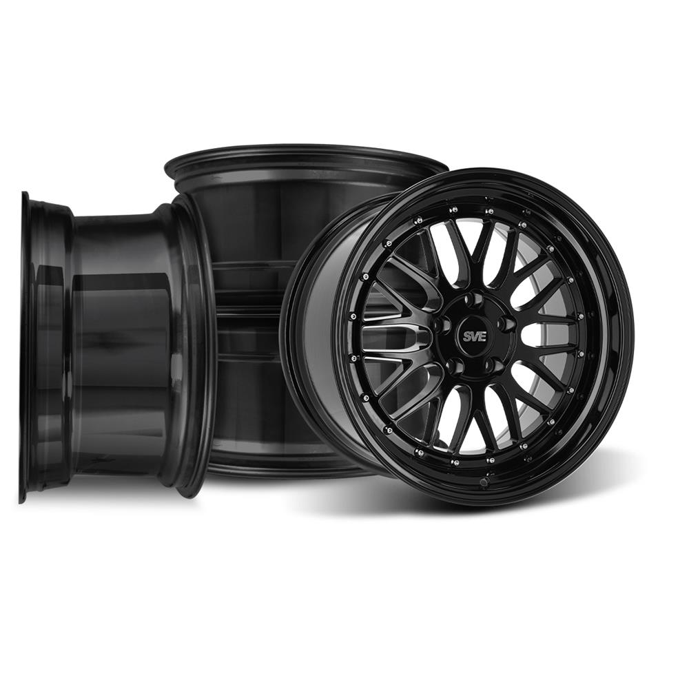 SVE Mustang Series Wheel Nitto Tire Kit 18x9/10 Gloss Black, 07/02/2024