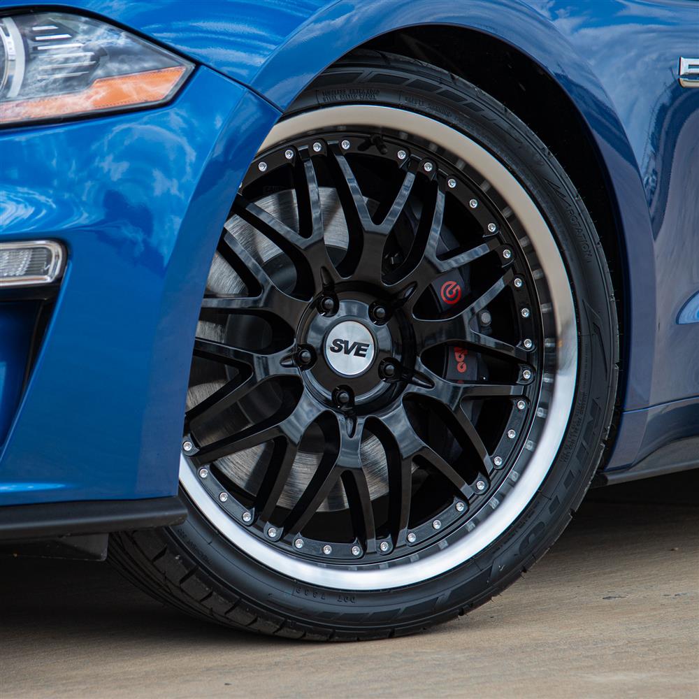 SVE Mustang Series 3 Wheel & Nitto Tire Kit - 20x8.5/10 - Gloss Black ...
