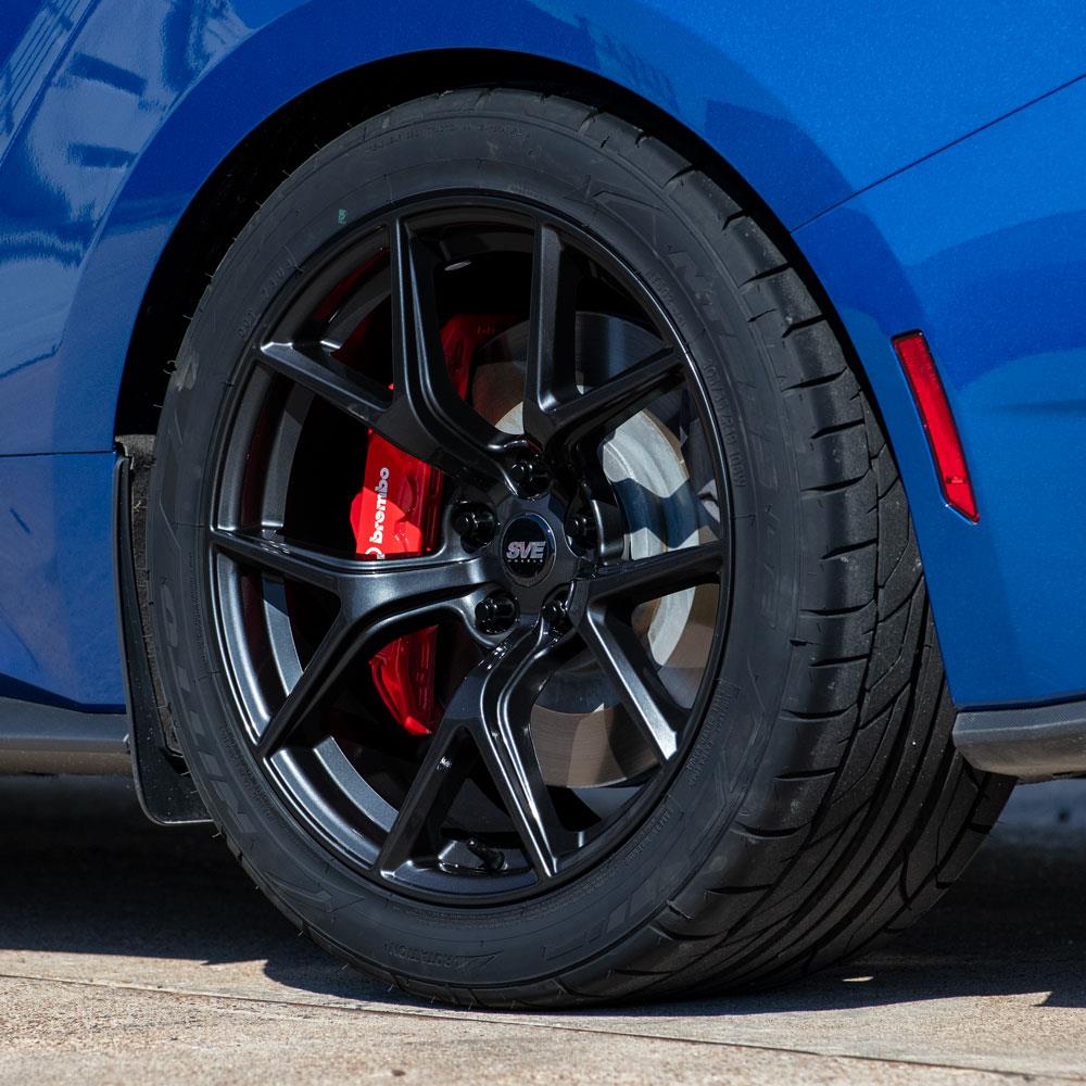 SVE Mustang SP2 Wheel & Nitto NT05 Tire Kit - 19x10/11 - Gloss Black ...
