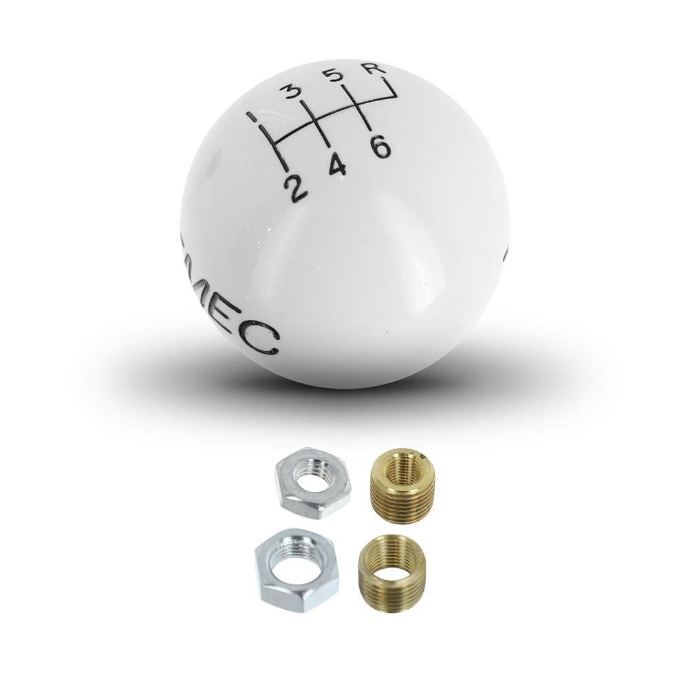 Tremec Mustang 6-Speed Shift Knob - Metric Adapters - White (79-17)