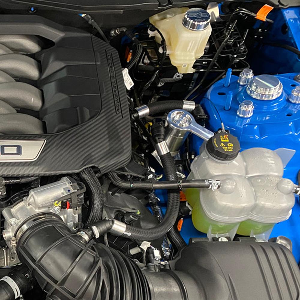 UPR Mustang Plug N Play Oil Catch Can - Driver Side - Black (24-26) GT ...