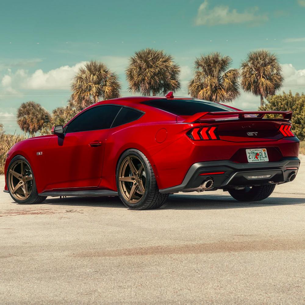 Velgen Mustang Classic5 V2 Wheel & MT Tire Kit - 20x10/11 - Gloss ...